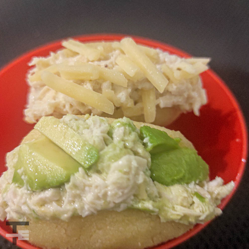 Baked Arepas with Reina Pepiada filling - Taste Evocations